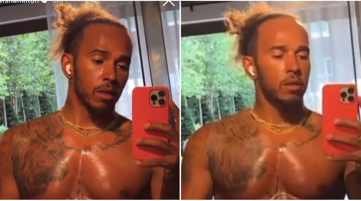 Lewis Hamilton: F1 star shows off stacked physique while on holiday