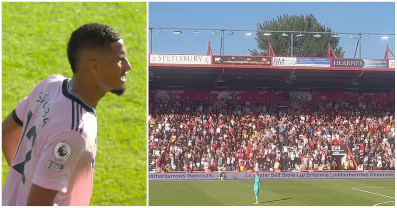 Saliba song: Arsenal fans sing new chant for defender for 20 minutes vs ...