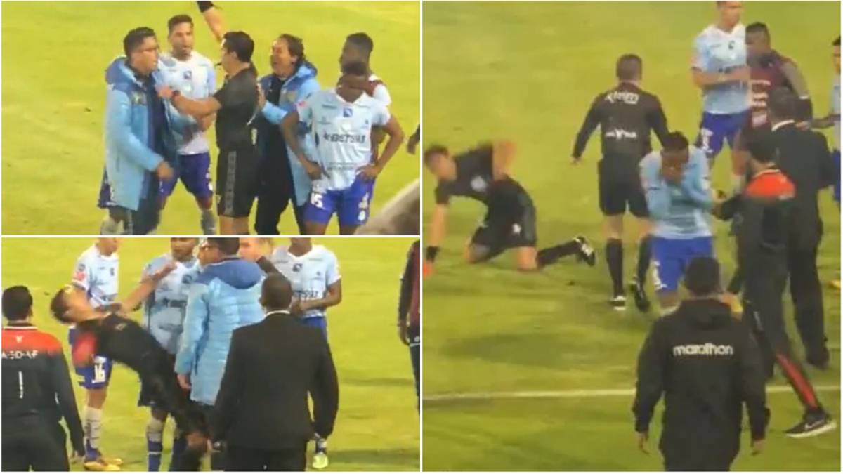 Crazy football moments: Referee punched by coach after controversial ...