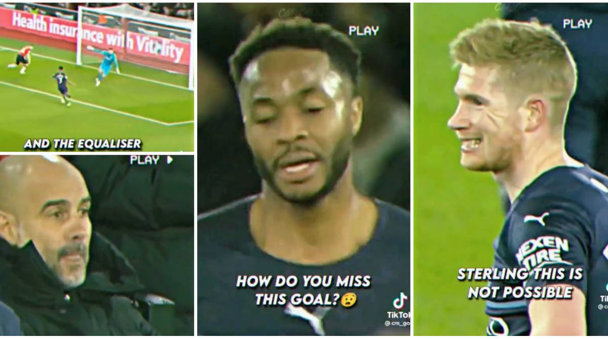 Raheem Sterling: Commentary re-emerges of his miss vs Southampton last ...