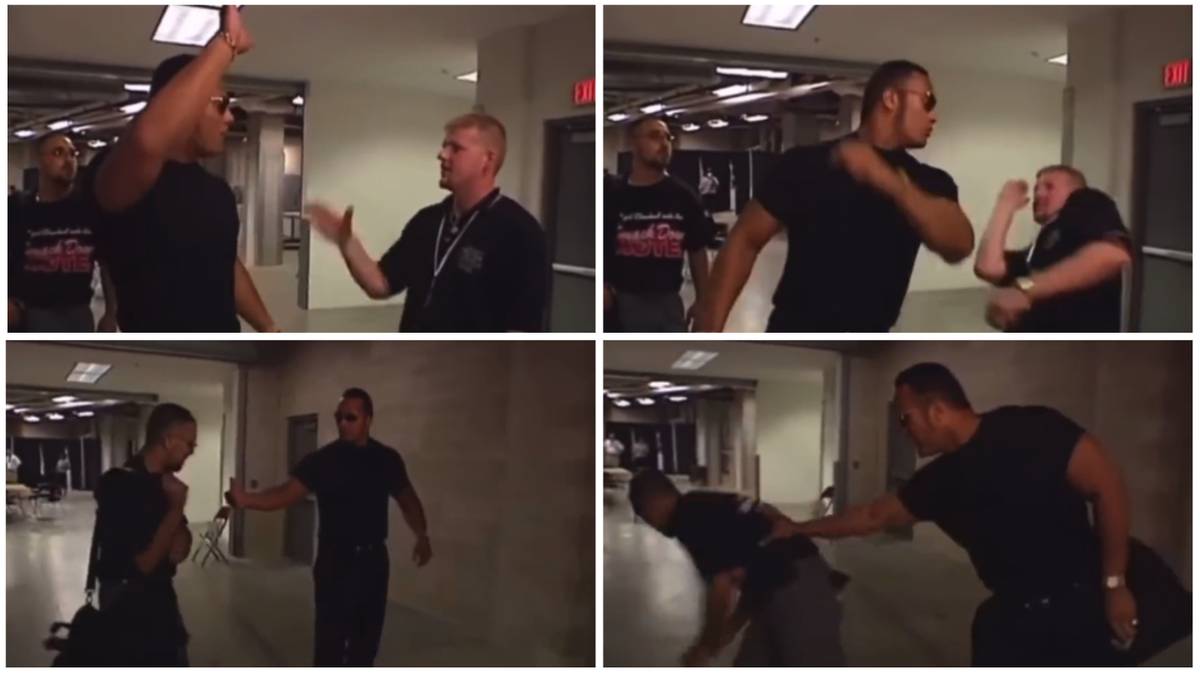 The Rock backstage in the WWE was great viewing