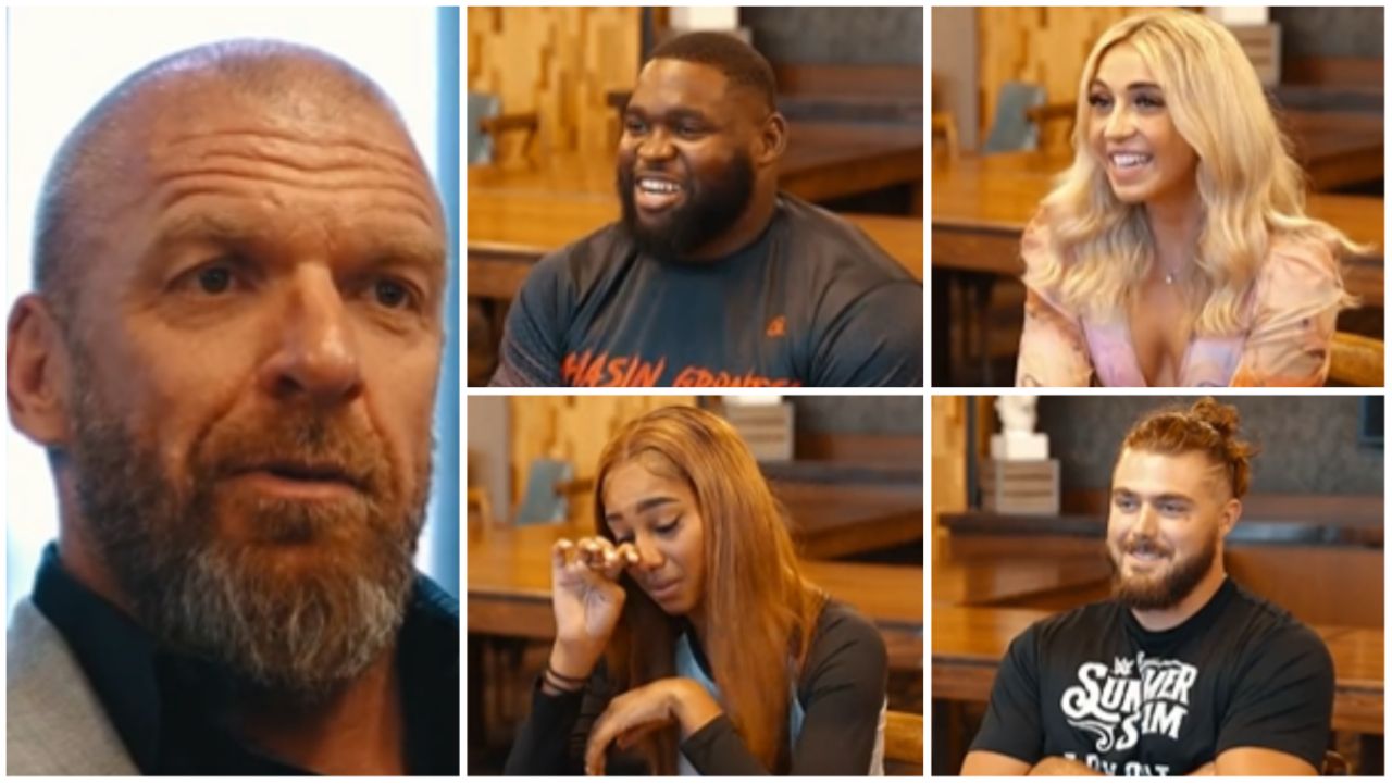 Triple H hands out WWE contracts to the next batch of Superstars