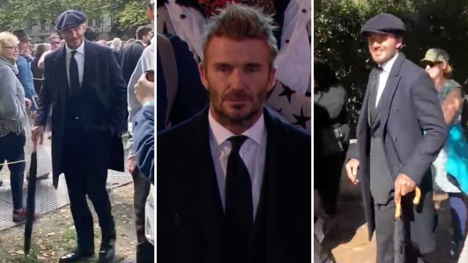 Queen Elizabeth II: David Beckham waits 12 hours to see coffin