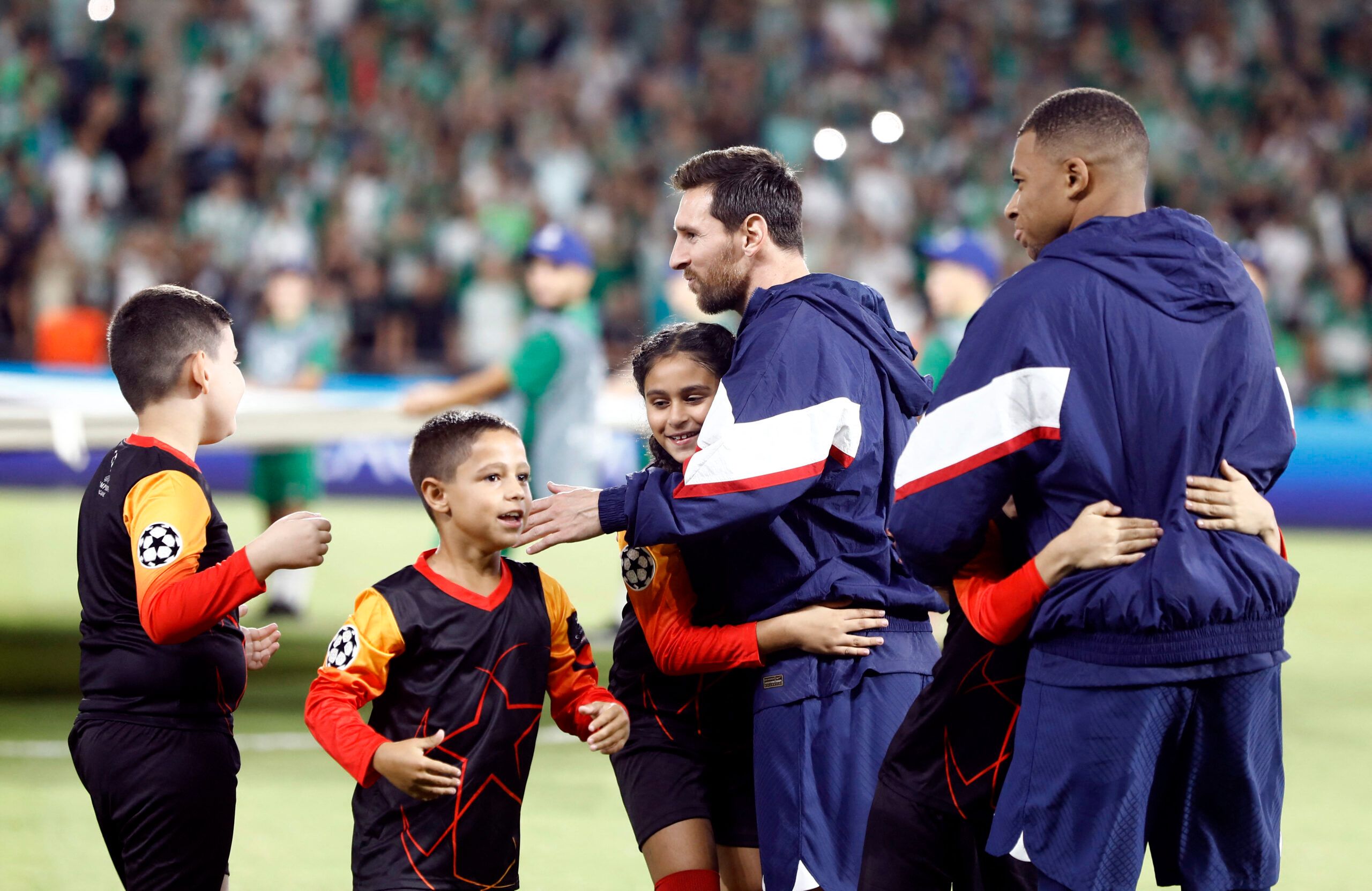 Lionel Messi: Footage of Champions League mascots' heartwarming ...