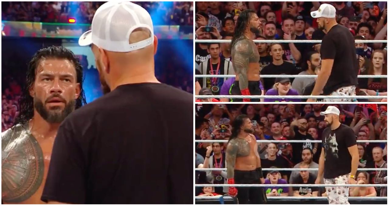 Tyson Fury & Roman Reigns going face-to-face at WWE Clash at the Castle