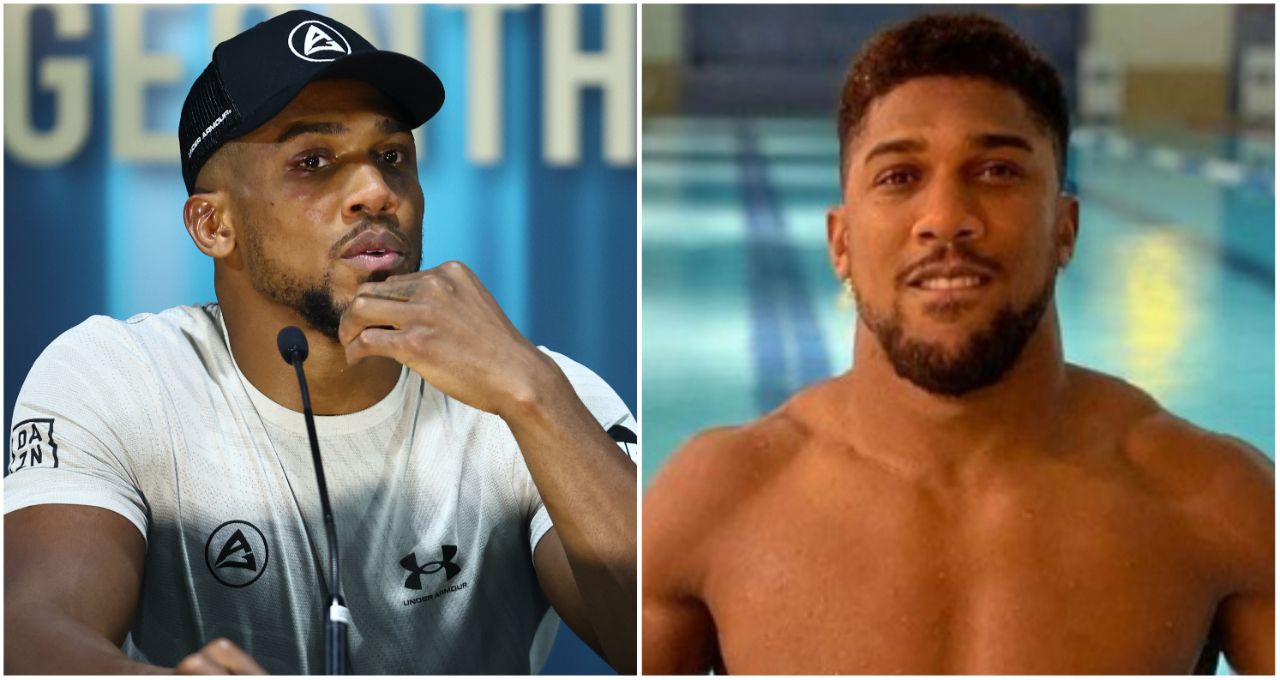 Anthony Joshua looks in great condition two weeks after Oleksandr Usyk ...