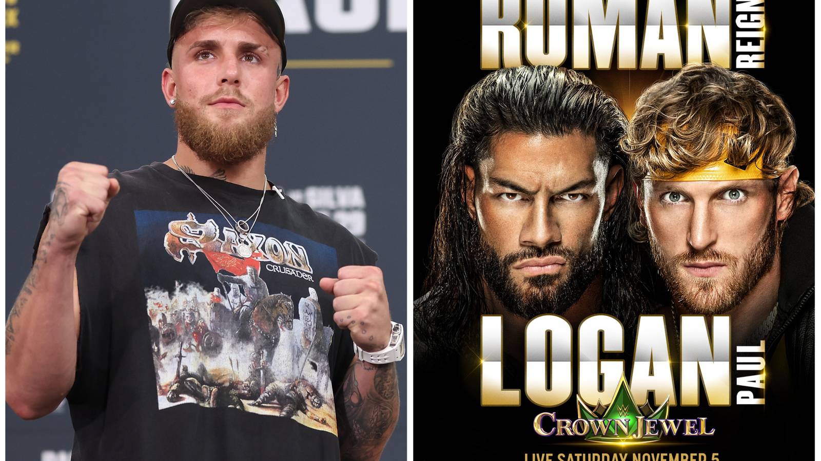 Logan Paul v Roman Reigns: Jake Paul teases going to WWE Crown Jewel