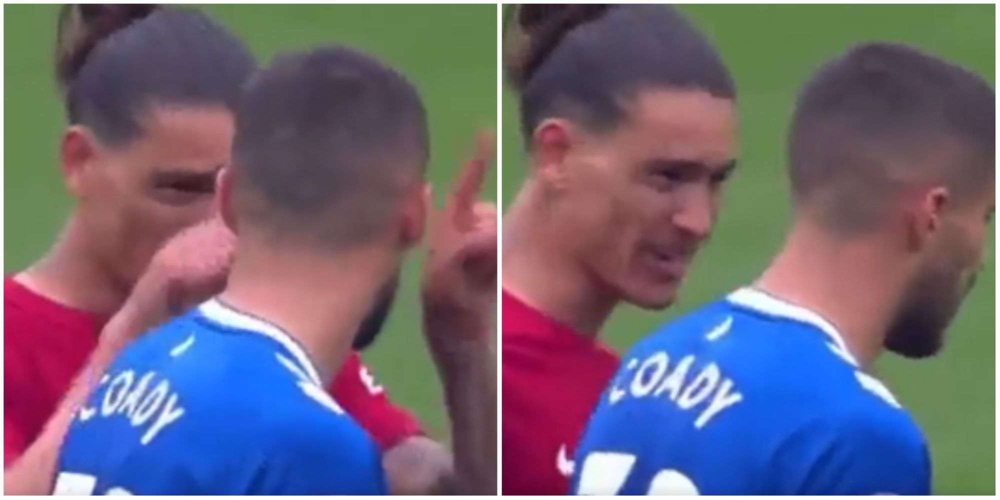 Everton 0-0 Liverpool: Darwin Nunez's cheeky gesture to Conor Coady ...