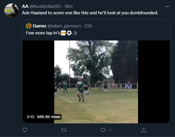 Non-league footballer goes viral for insane highlight reel