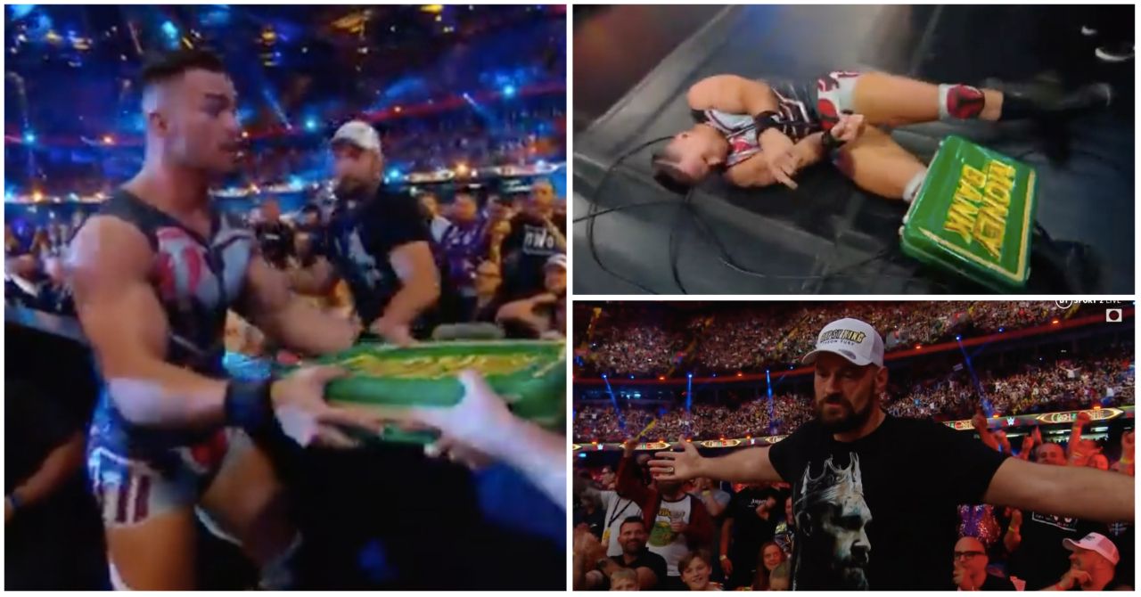 Tyson Fury knocked out Austin Theory as he was trying to cash in the ...