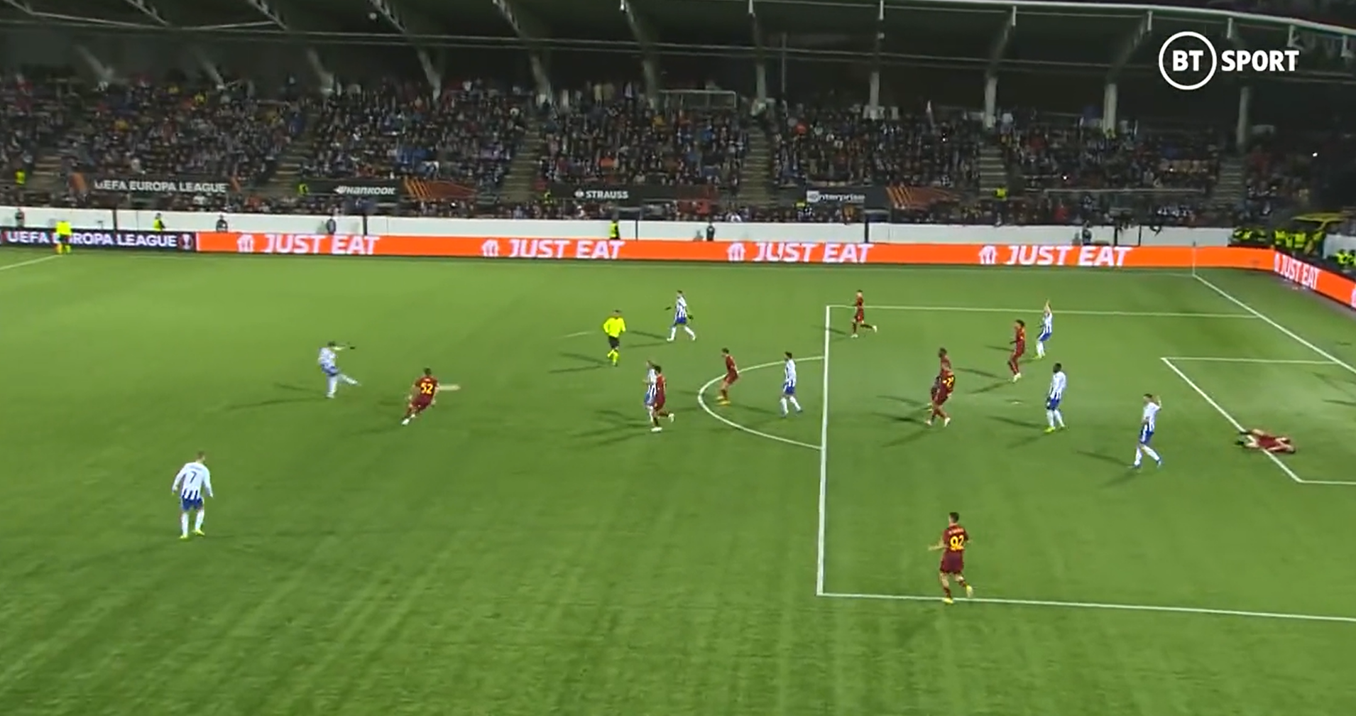 Greatest disallowed goal ever? David Browne's screamer for HJK v Roma