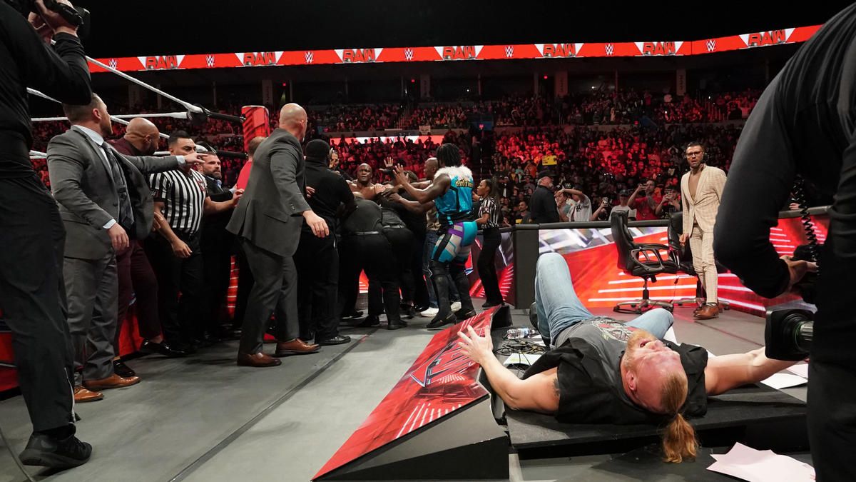 WWE: New angle shows just how brutal Bobby Lashley's attack on Brock ...