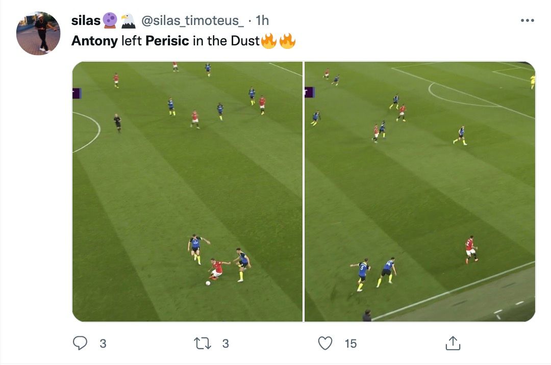 Man Utd's Antony put Tottenham star on his backside with silky footwork