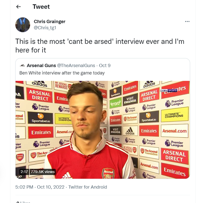Arsenal star's emotionless interview after Liverpool win was so bizarre