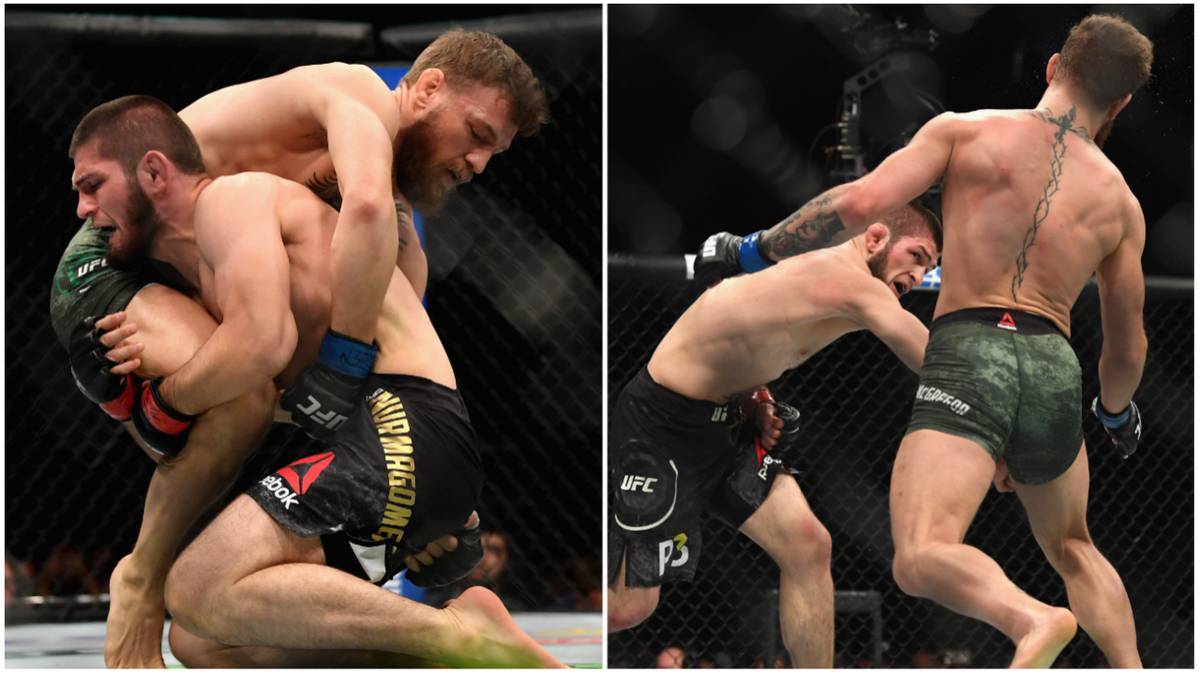 Khabib Nurmagomedov mauled Conor McGregor in the main event of UFC 229 ...