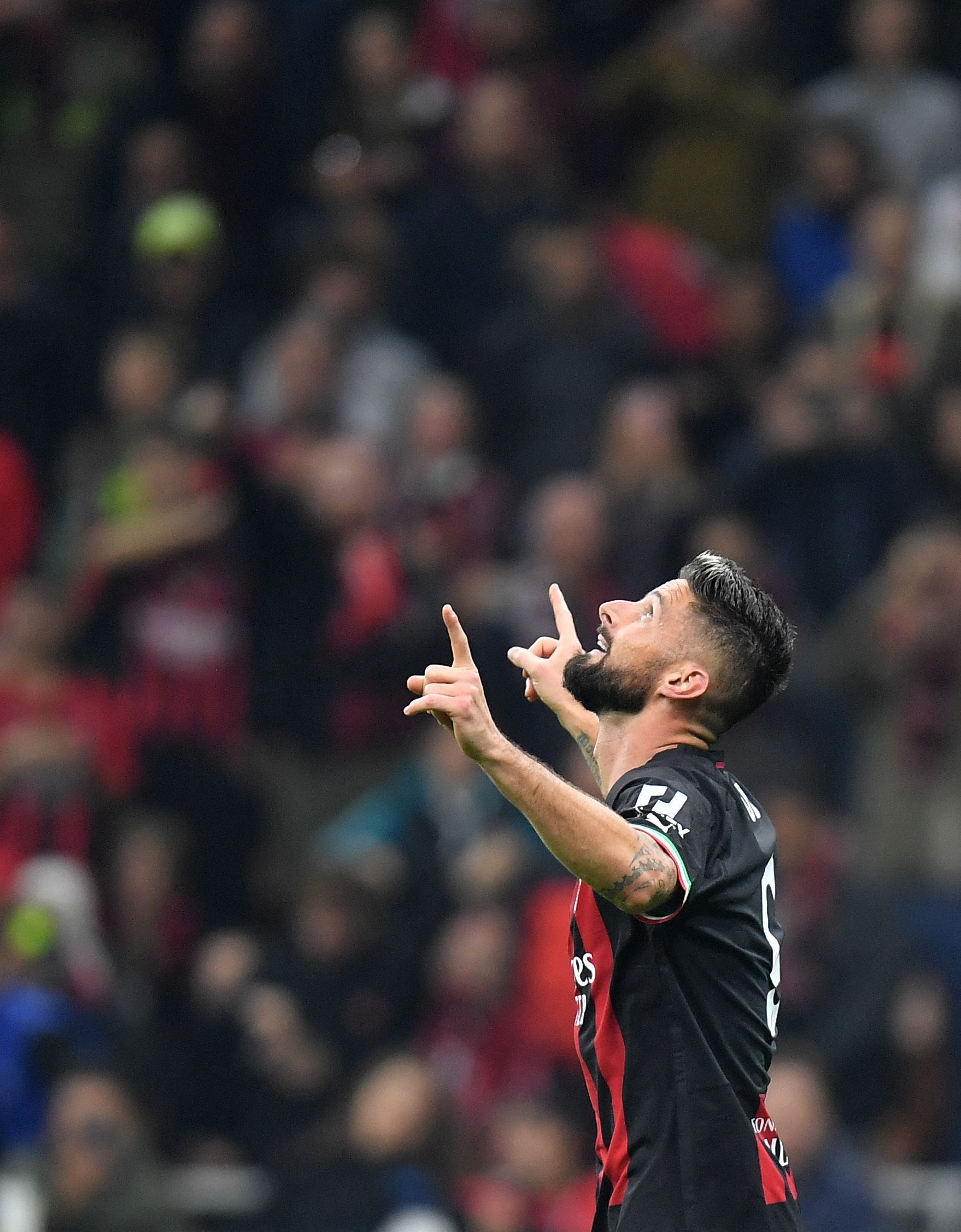 AC Milan's Olivier Giroud sent off seconds after scoring Zlatan-like winner