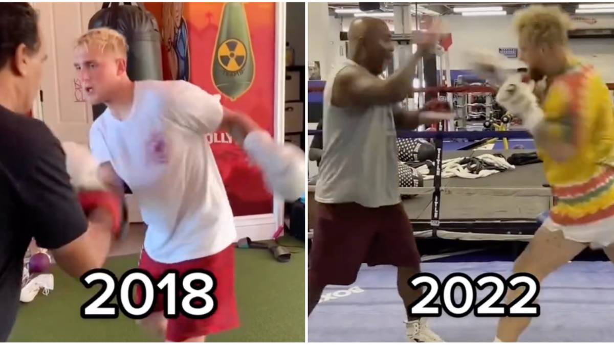 Jake Paul's four-year boxing transformation from 2018 to 2022 is ...