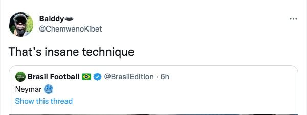 Neymar: Brazil star produces incredible touch from a ball dropped from ...