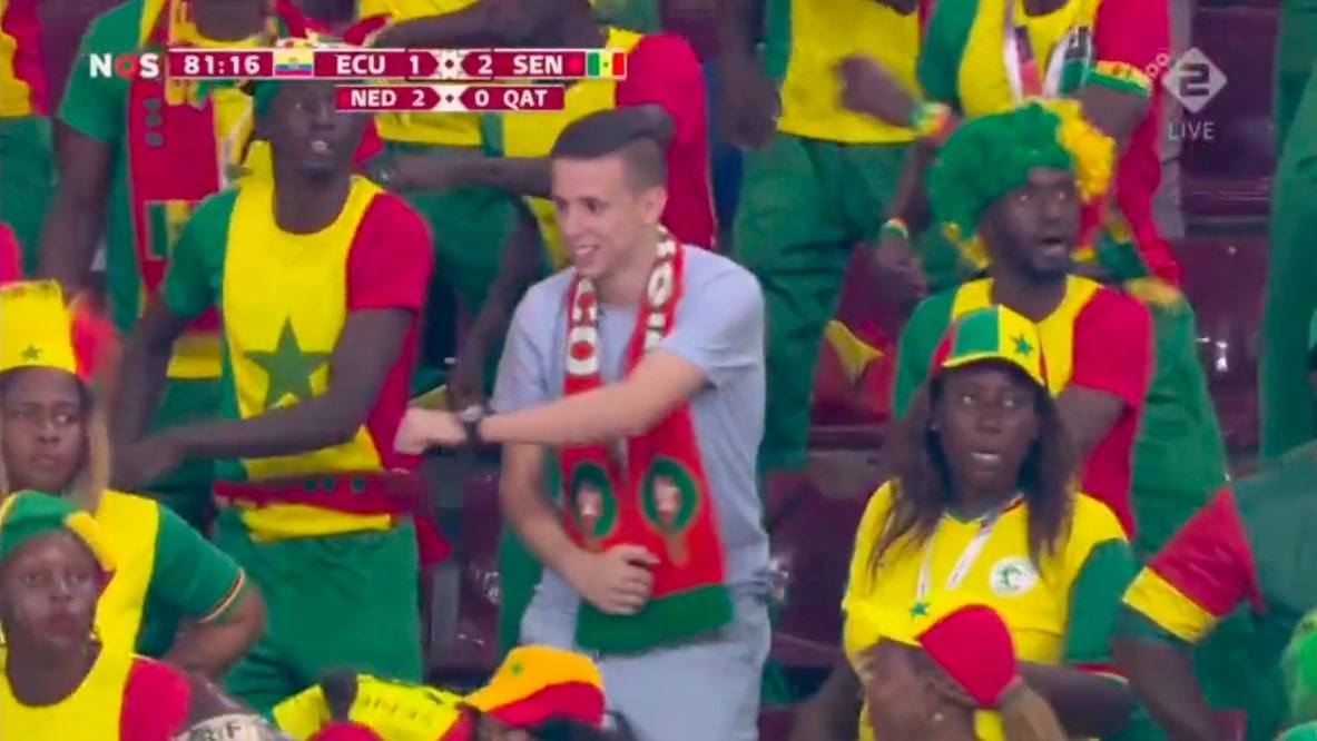 World Cup: Morocco fan goes viral for joining in with Senegal fans vs ...