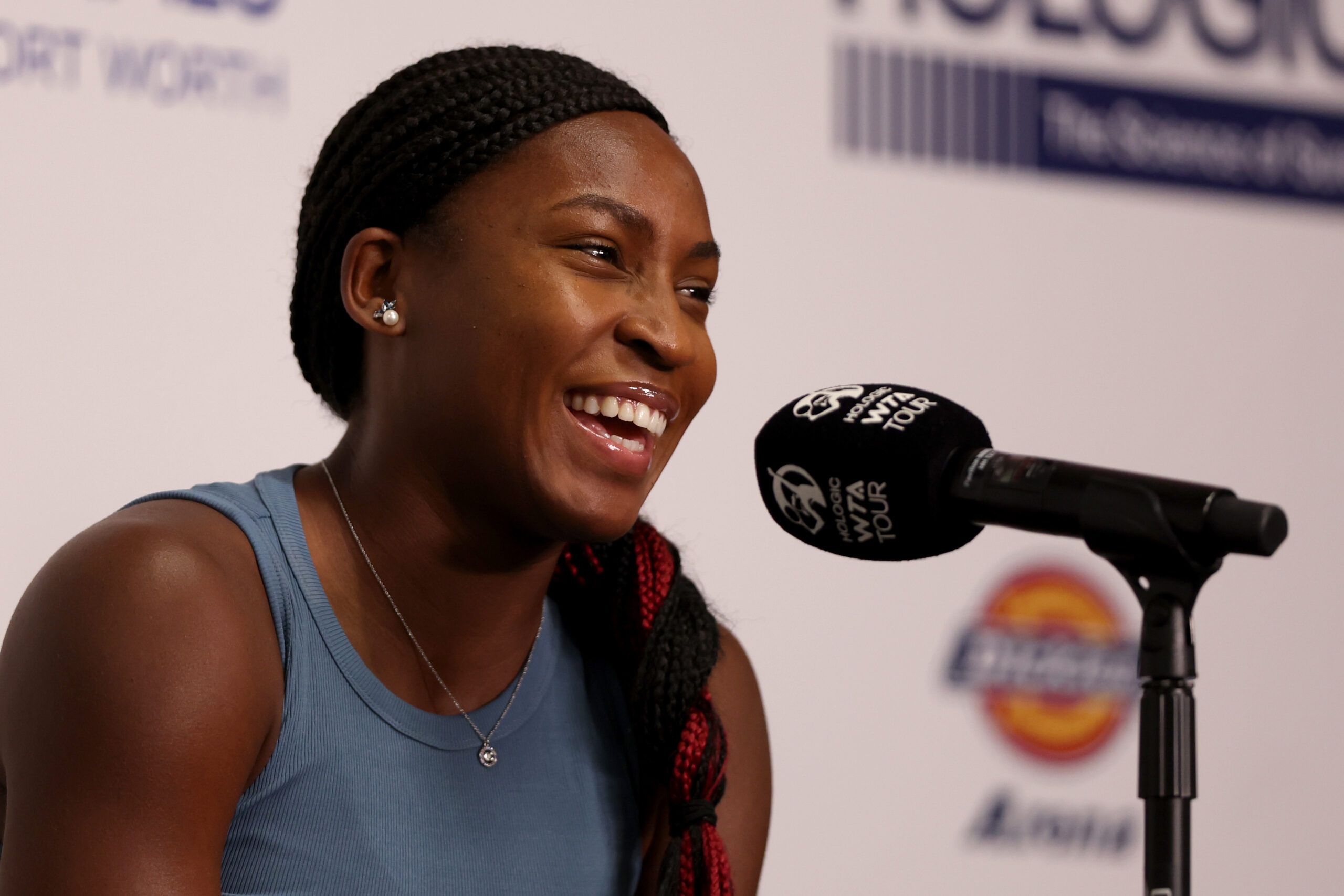 Coco Gauff quotes viral TikTok trend during brilliant interview