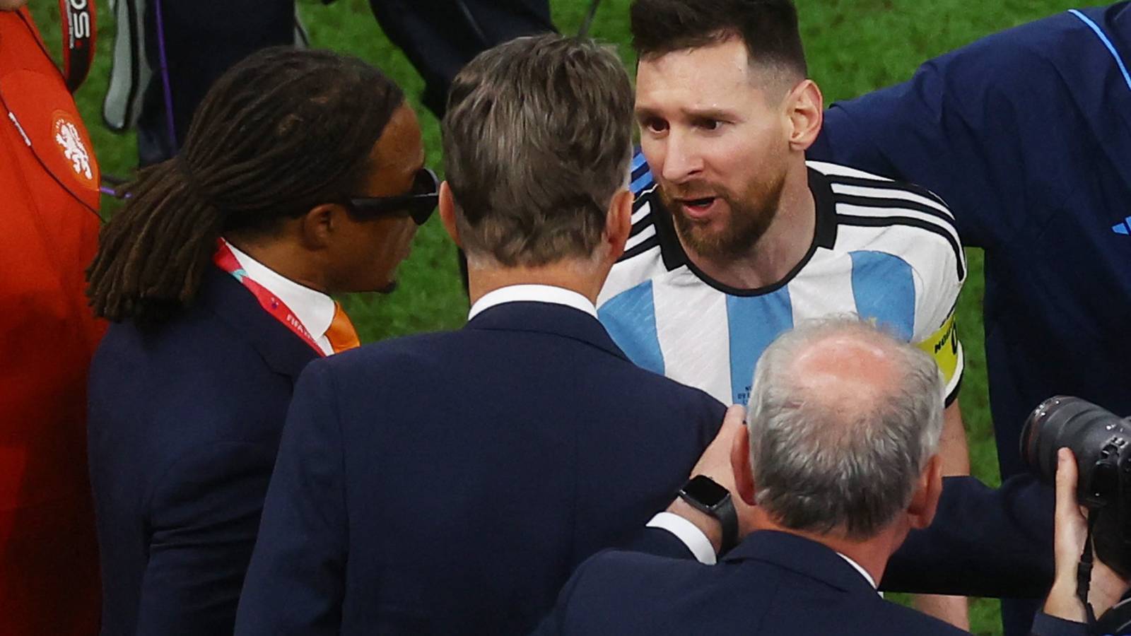 Lionel Messi showed Louis van Gaal no mercy during and after Argentina v Netherlands