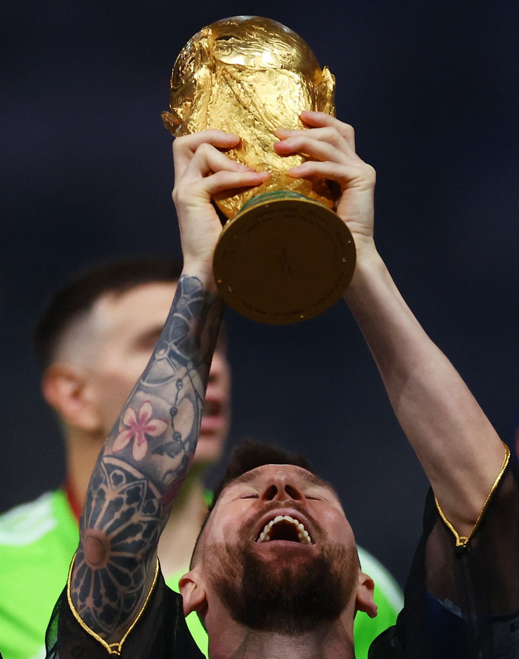 Leo Messi basked in his Maradona moment after winning World Cup