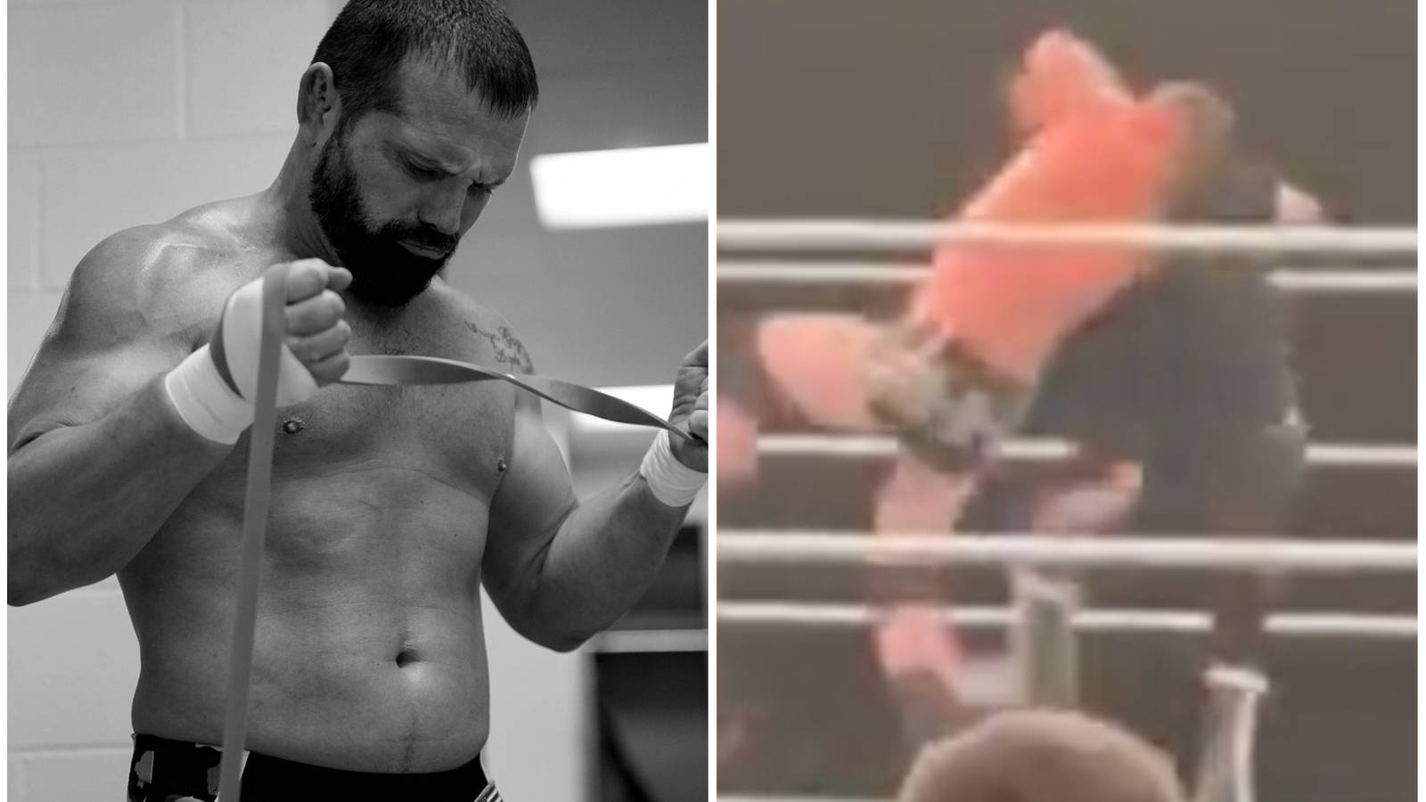 WWE: Footage of Jamie Noble 'tearing it up' during retirement match ...