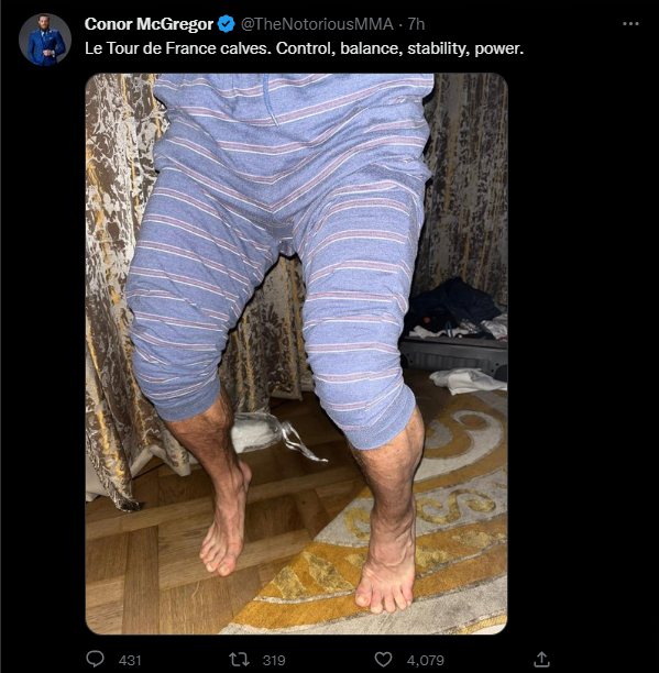 Conor McGregor leg break: UFC star shows off insane leg muscles now