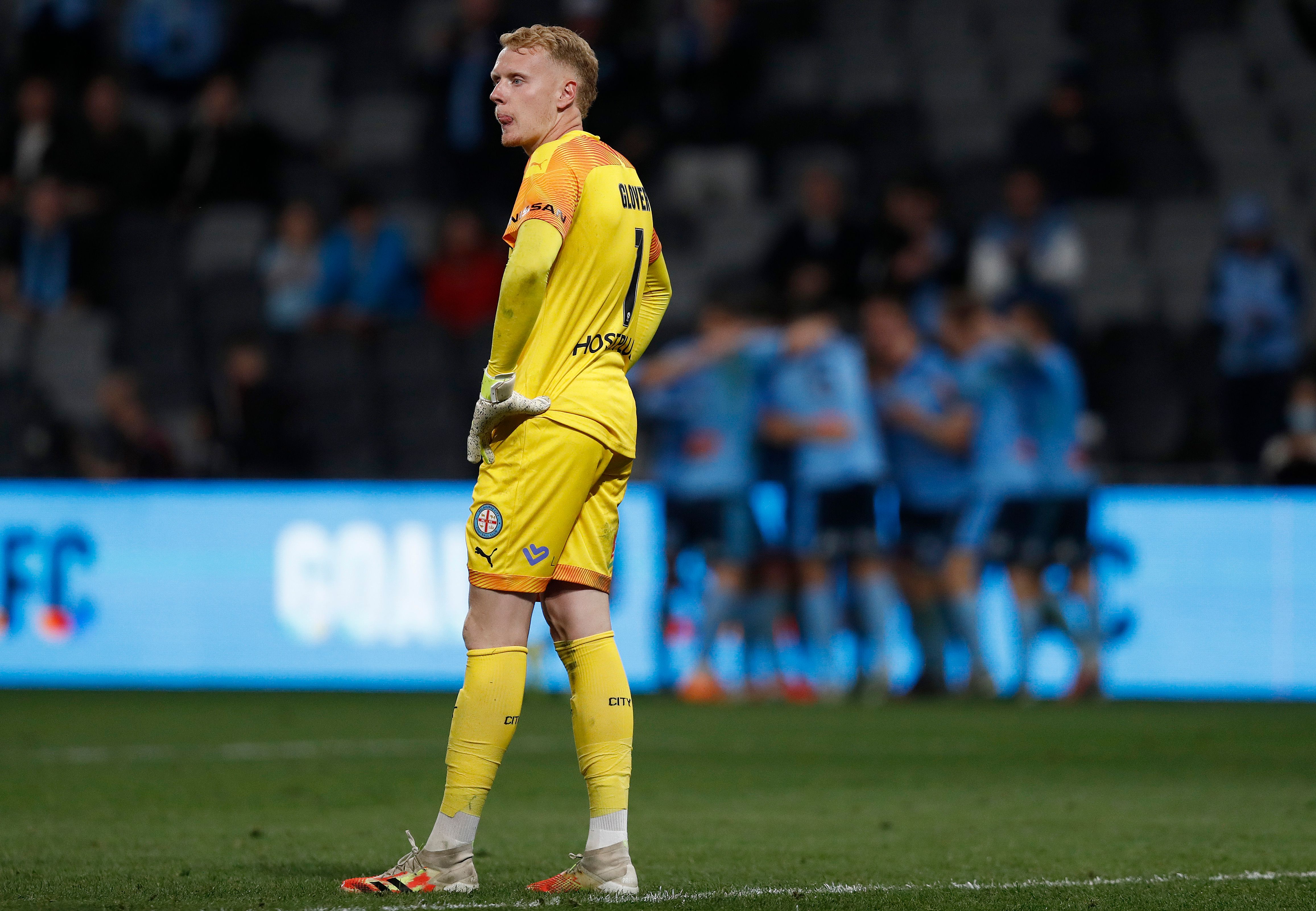 Melbourne Derby: Shocking scenes as Thomas Glover is hit by a bin