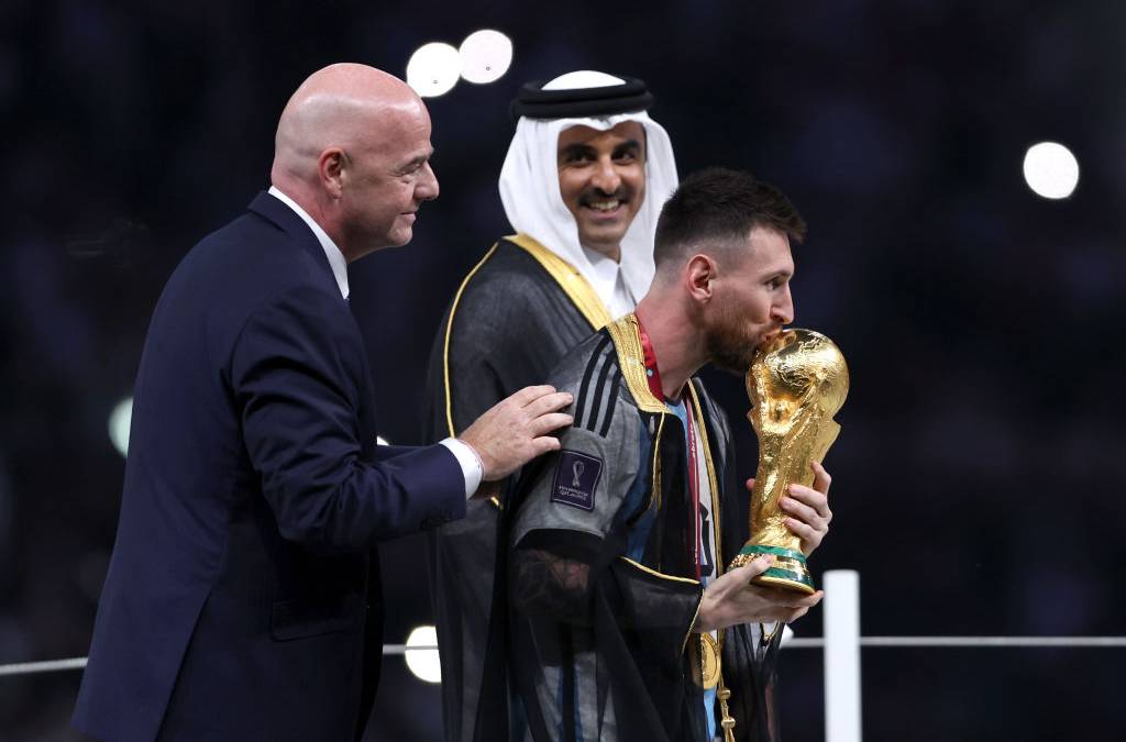 Lionel Messi: Why was he wearing a cloak when lifting World Cup trophy?