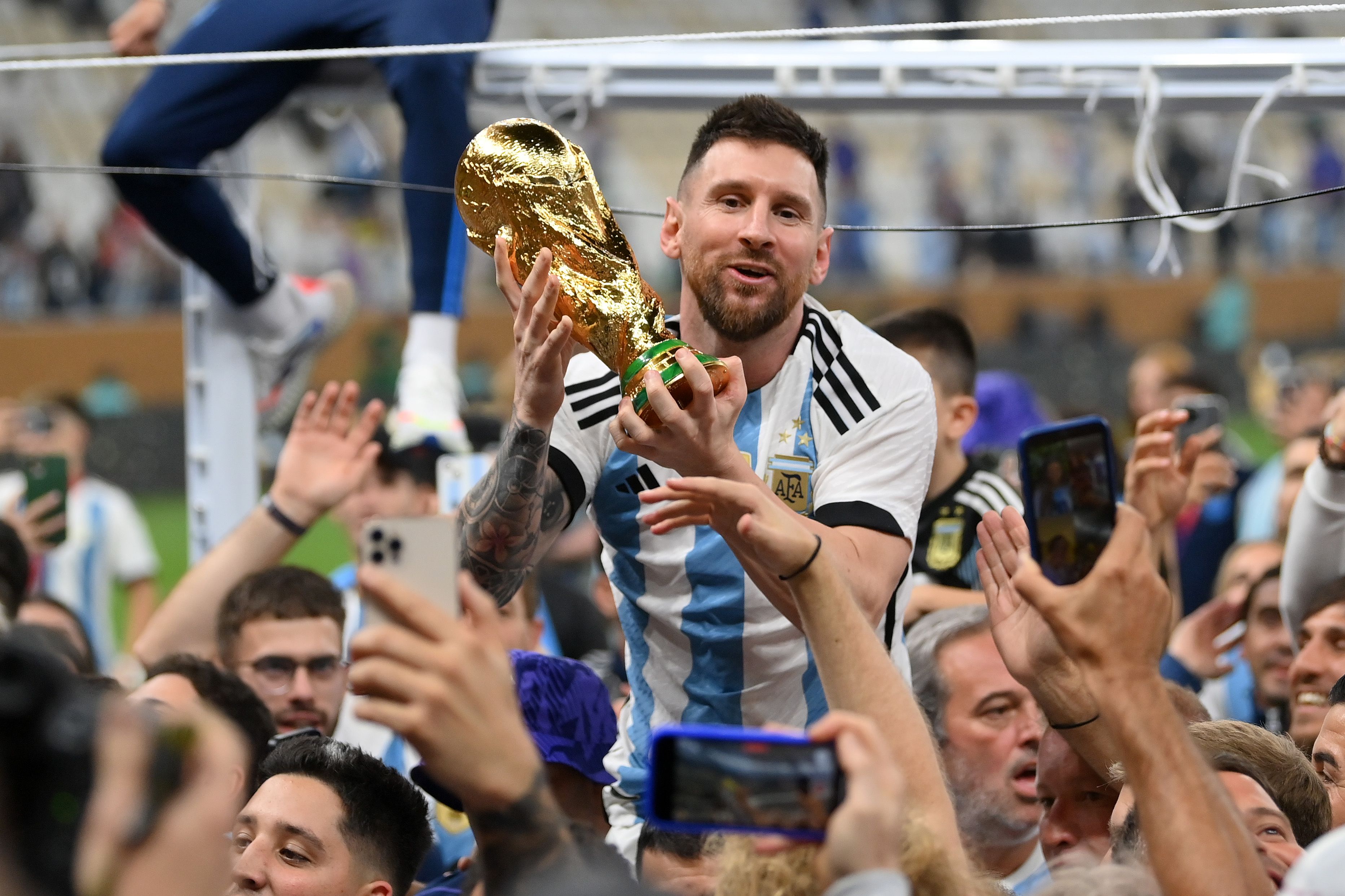 Lionel Messi wins World Cup: Beautiful footage of celebrations with ...