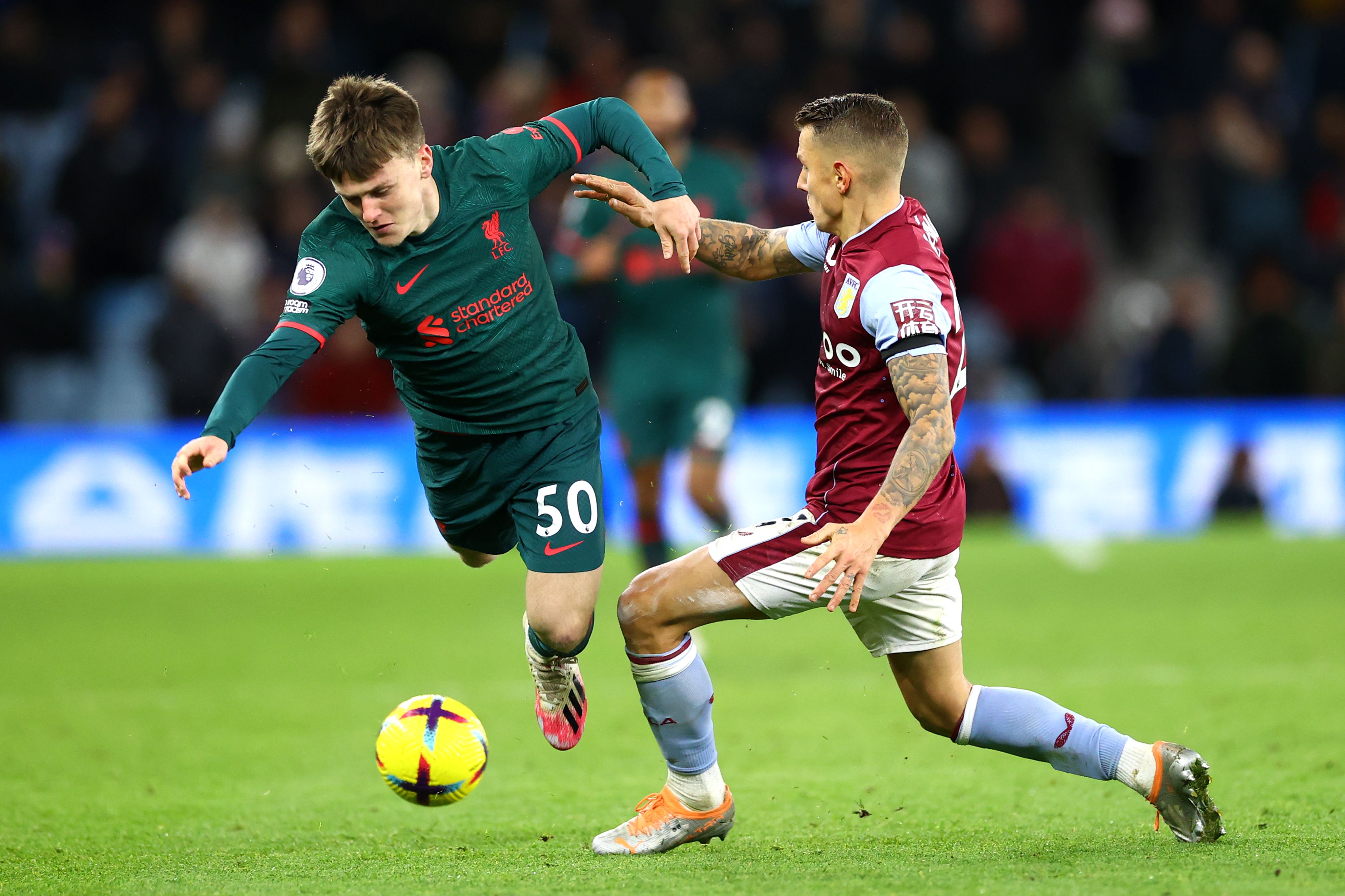 Liverpool's Ben Doak produced moment of magic vs Aston Villa's Lucas Digne