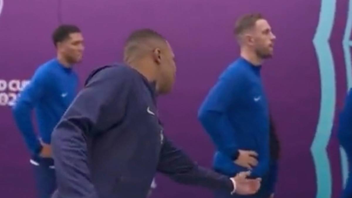 England vs France: Kyle Walker appeared to blank Kylian Mbappe in the ...