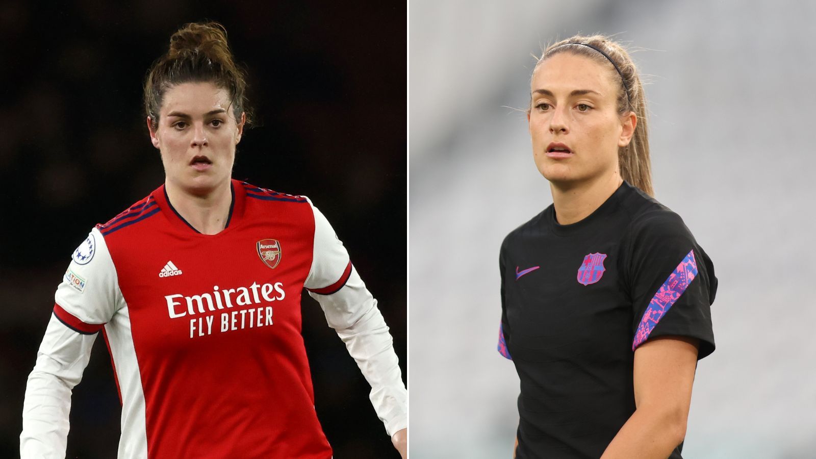 Barcelona's Alexia Putellas and Arsenal's Jen Beattie have heartwarming ...