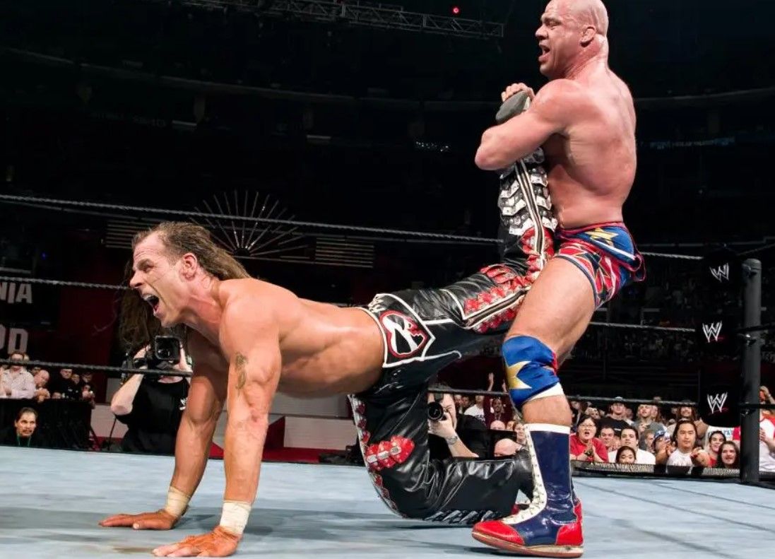 WWE: Shawn Michaels and Kurt Angle put on an absolute clinic at ...