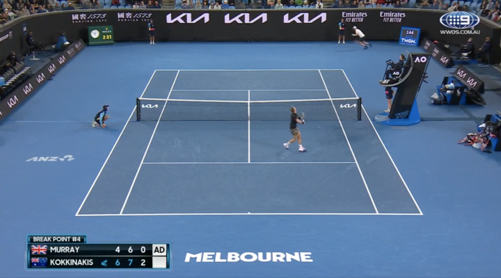 Australian Open: Andy Murray wins one of greatest points in tennis history
