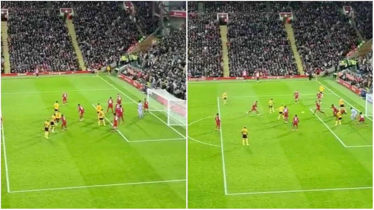Liverpool 2-2 Wolves: Fan footage of Toti Gomes’ disallowed goal emerges
