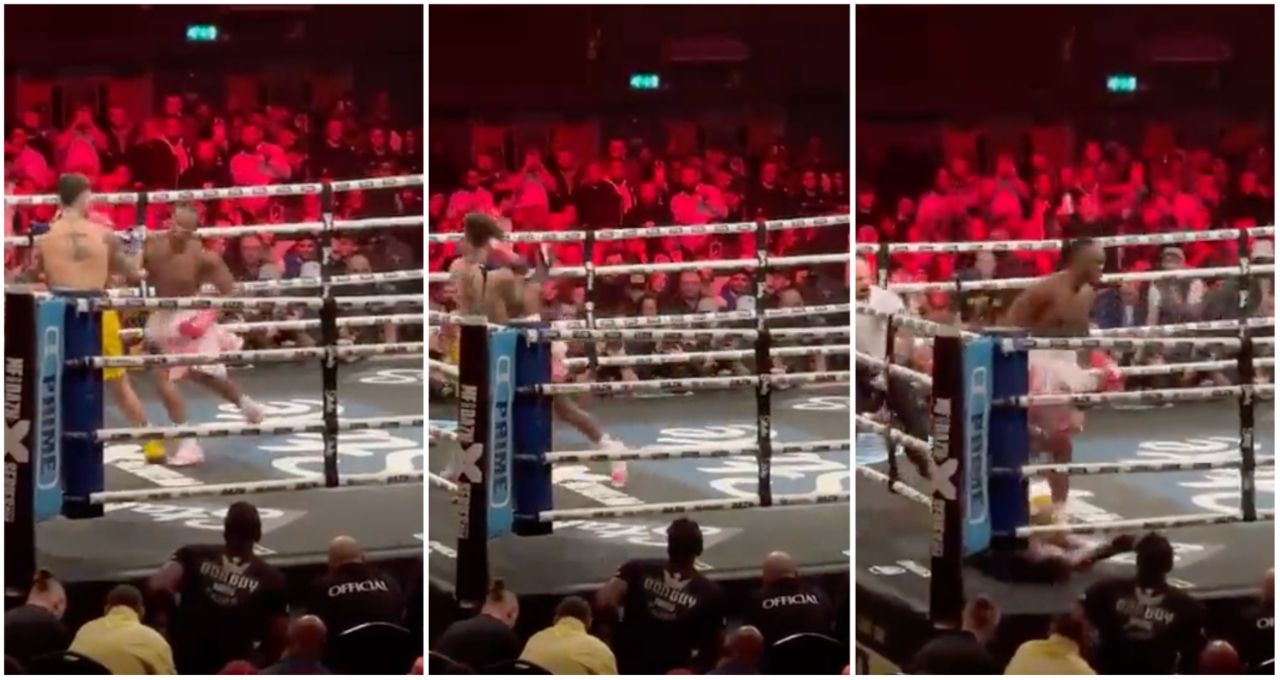 Misfits Boxing: KSI's knockout of Temper caught on incredible fan footage