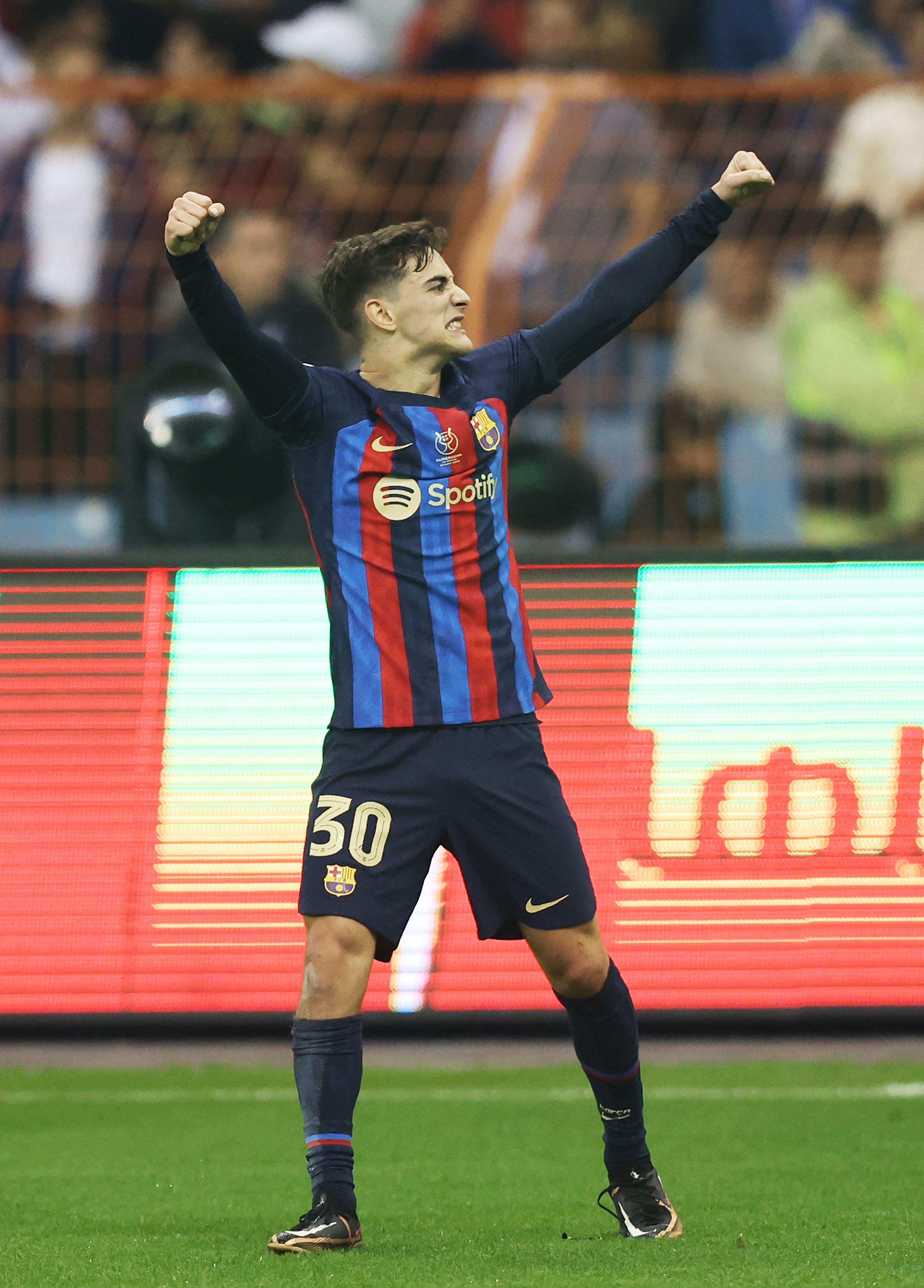 What did Dani Ceballos do to Gavi in Spanish Super Cup?