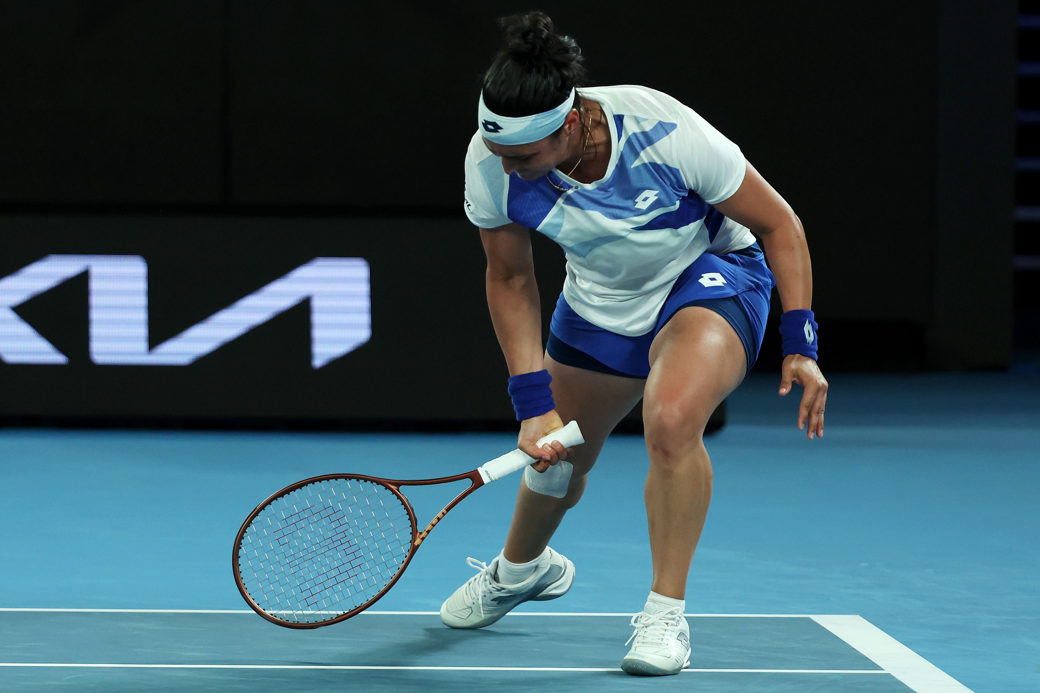 Australian Open: Ons Jabeur's devastated reaction after defeat