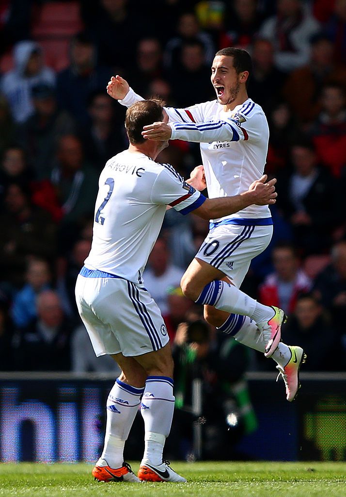 Eden Hazard: Chelsea icon cracking up at Ivanovic trying to speak English