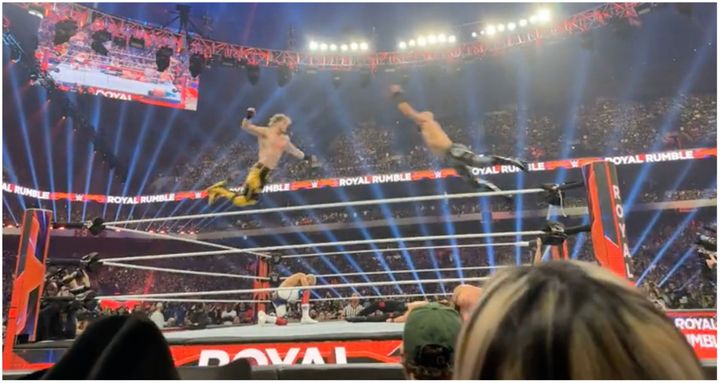 WWE Royal Rumble: Logan Paul's insane spot from ringside