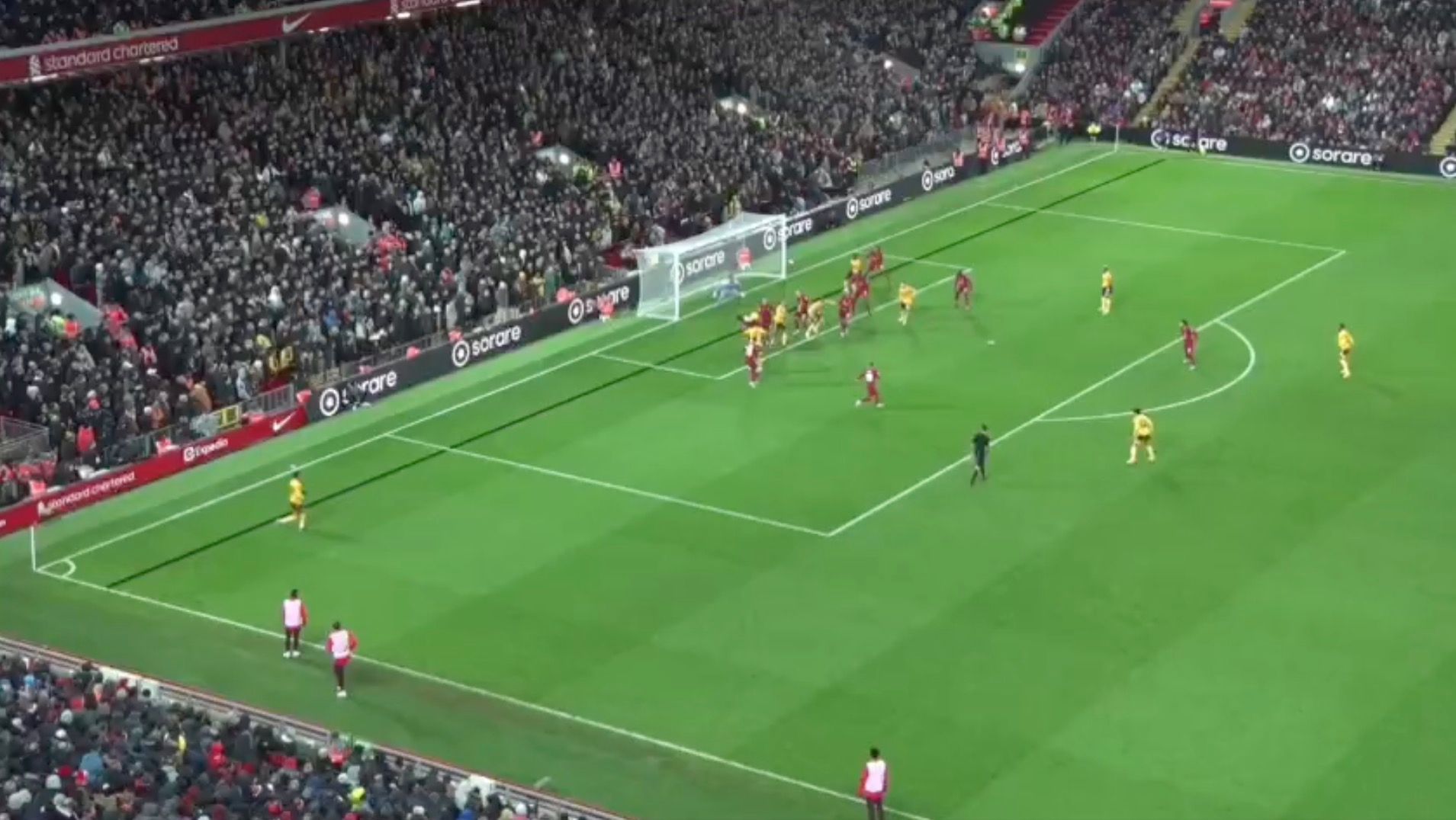Leaked footage of Wolves' 'offside' goal vs Liverpool emerges