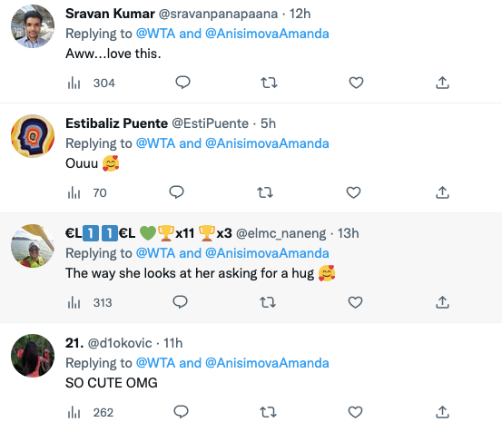 Adelaide 2: Amanda Anisimova shares heartwarming moment with fan after win Adelaide 2: Amanda Anisimova shares heartwarming moment with fan after win