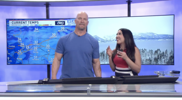 WWE: Stone Cold Steve Austin tries his hand at being a weatherman