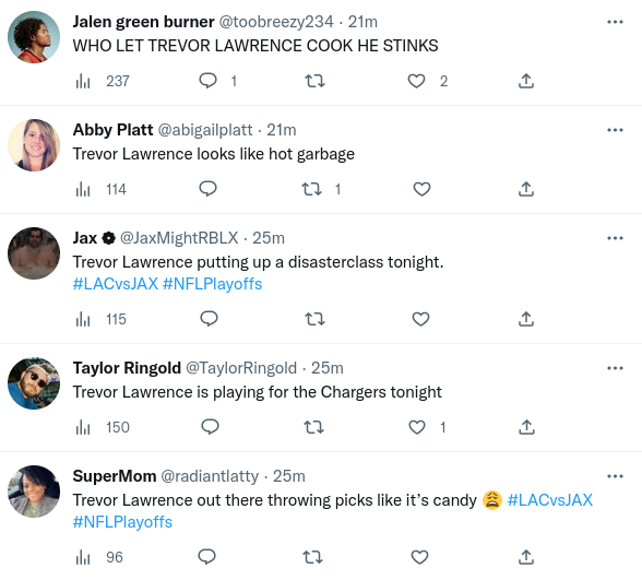 Trevor Lawrence: Jaguars QB slammed by fans online after 'disaster ...