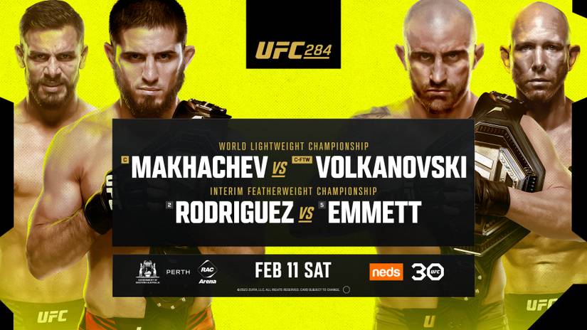 UFC 284 Fight Card: Makhachev vs Volkanovski and more