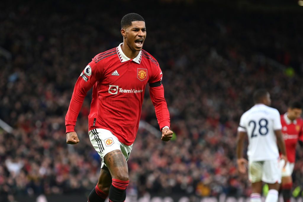 Marcus Rashford's goal in Man Utd vs Palace shown in epic fan footage