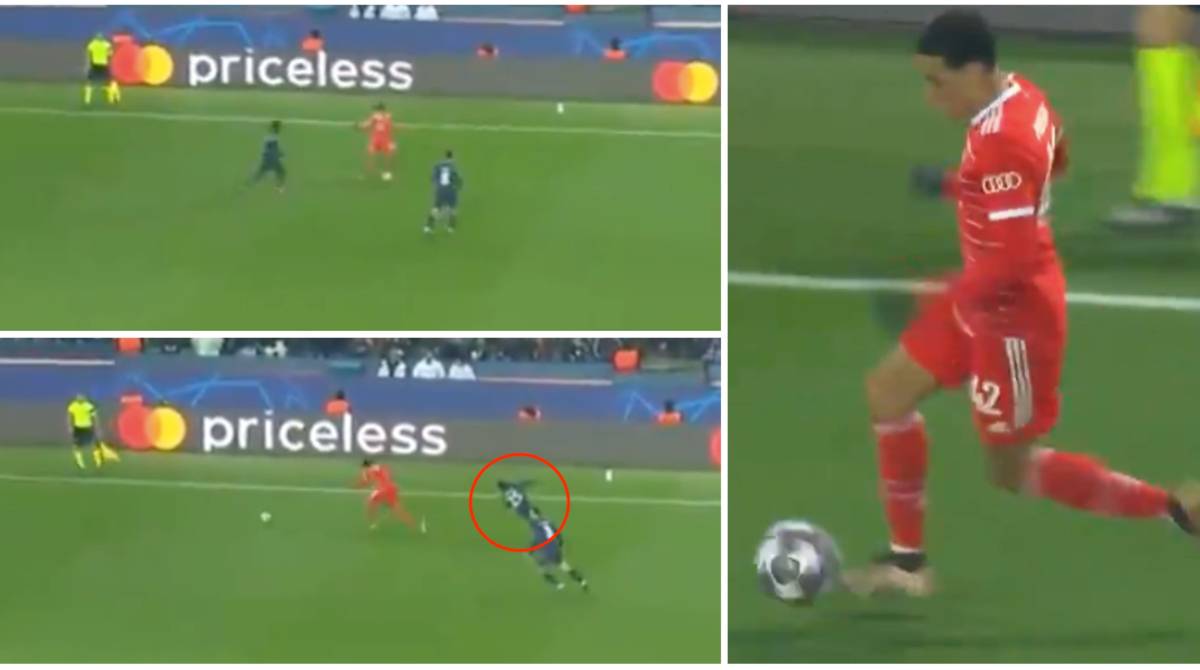 PSG 0-1 Bayern Munich: Jamal Musiala's skill vs Nuno Mendes