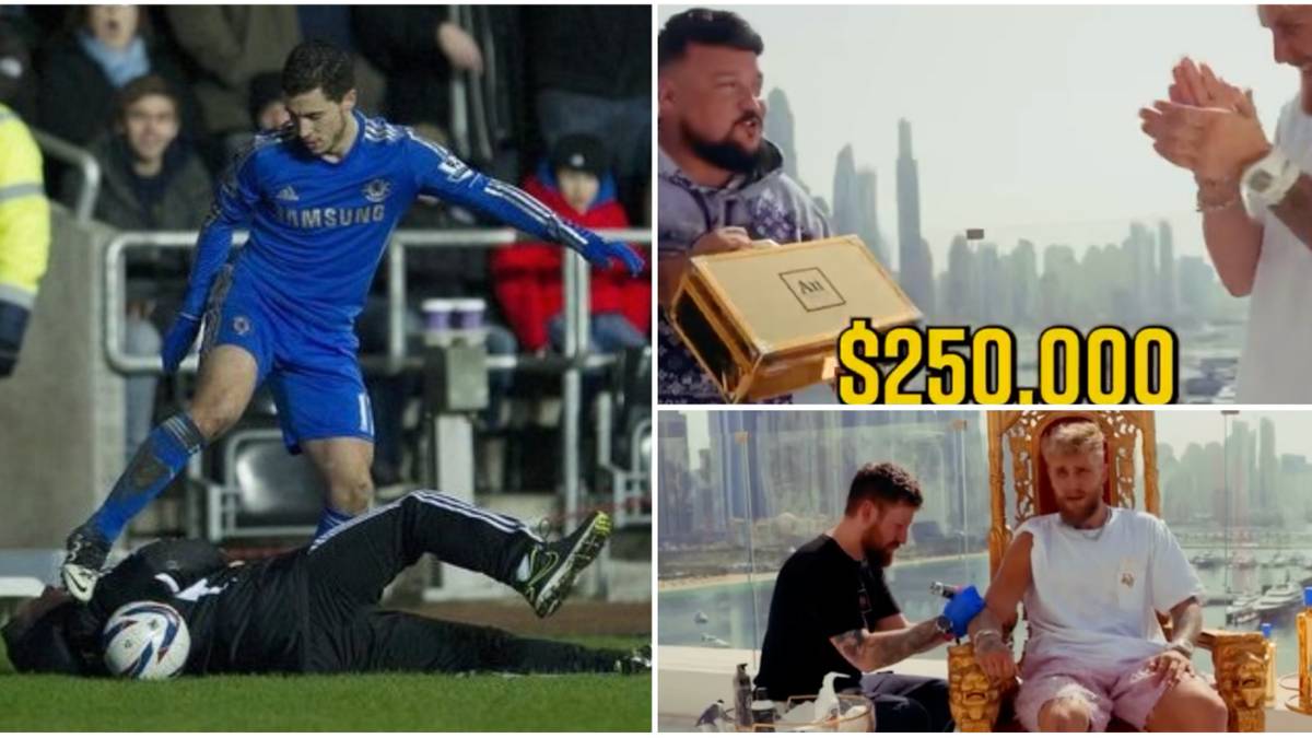 Eden Hazard ballboy: Jake Paul gets $250k for getting tattoo of his ...